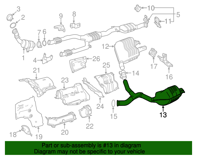 205-490-03-02 - Muffler 2019-2020 Mercedes-Benz C 43 AMG® | Mercedes ...
