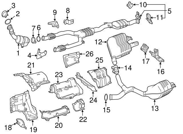 2015-2020 Mercedes-Benz Shielding 205-680-01-22 | Mercedes-Benz Parts