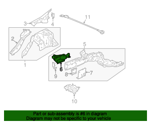 04609-T2A-A00ZZ - Bracket Set L Front Bumper Beam Side - 2013-2017 ...