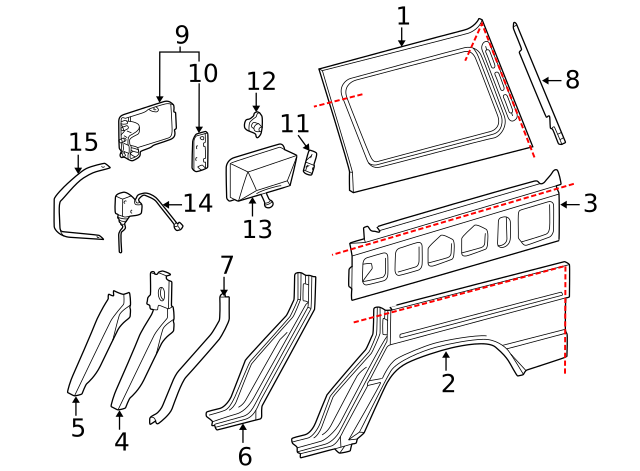 463-630-00-67 - Fuel Filler Housing 2002-2012 Mercedes-Benz ...