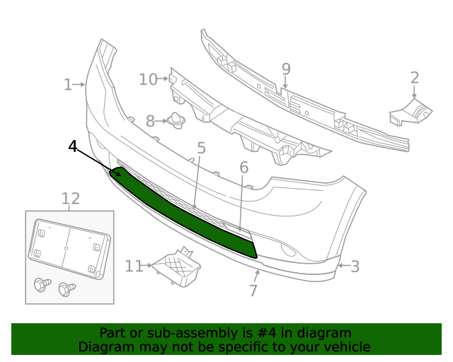 2011-2013 Dodge Durango Applique 68089170AB | TascaParts.com