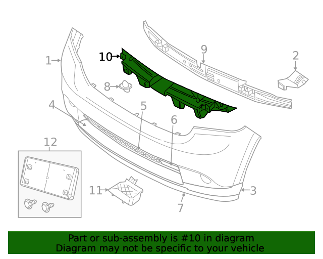 2011-2013 Dodge Durango Baffle 68100243aa | TascaParts.com
