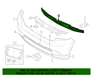 2011-2020 Mopar Front Bumper Beam 68306996AA | TascaParts.com