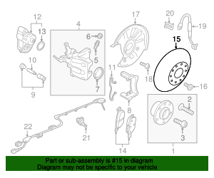 5Q0-615-601-E - Disc Brake Rotor 2006-2023 Volkswagen | AutoNationParts.com