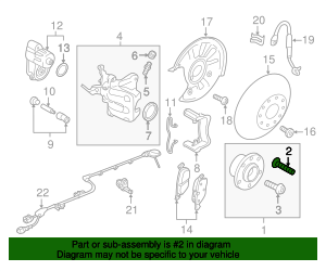 2015-2025 Volkswagen Hub & Bearing Mount Bolt WHT-000-237-C | OEM Parts ...