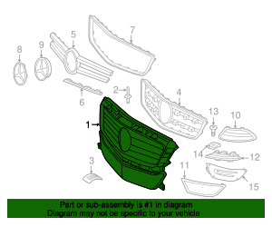 2012-2014 Mercedes-Benz Mount Panel 218-885-13-65 | MB OEM Parts