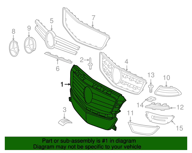 218-885-17-65 - Mount Panel 2012-2014 Mercedes-Benz CLS 550 | Mercedes ...