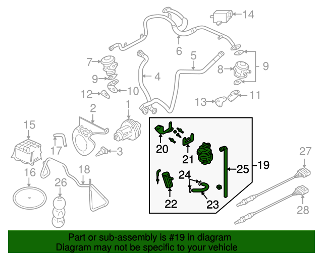 8H0-906-201-D - Evaporative Emissions System Leak Detection Pump 2003 ...