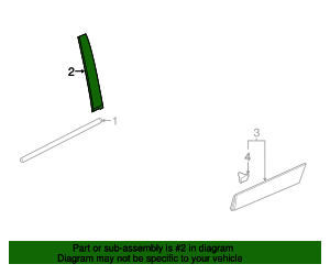 2016-2020 Buick Envision Passenger Side Door Applique 84588948 | GM ...