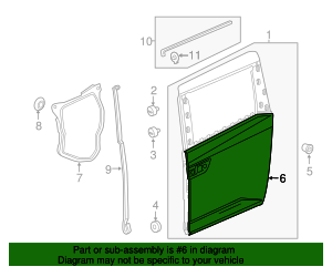 67611-TK8-A00ZZ - Outer Panel 2011-2017 Honda Odyssey | Honda Parts Online
