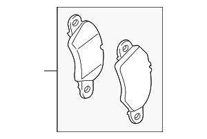 2024 Porsche Disc Brake Pad Set 9GT-698-151-AA | Sunset Porsche Parts