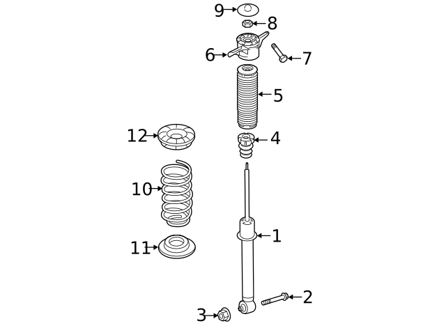 2022-2023 Hyundai Santa Fe Shock Absorber 55307-CL700 | AutoNationParts.com