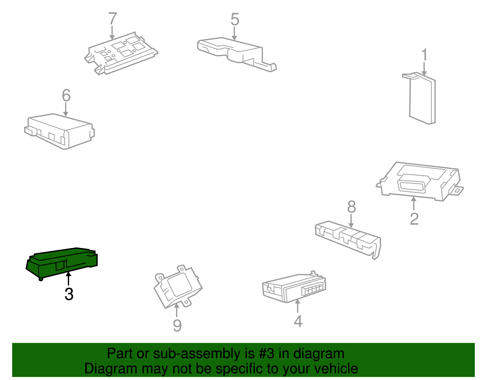 2011-2013 Mopar Control Module 68222278AA | Mopar Parts Canada