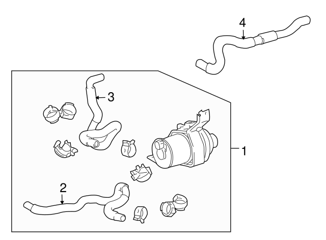 87245-48740 - Heater Hose - 2006-2007 Toyota Highlander | OEM Genuine ...