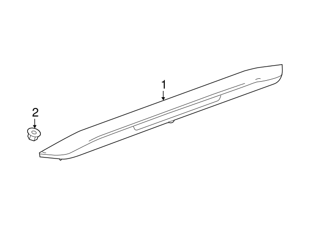 2016-2019 Chevrolet Cruze High Mount Stop Lamp 84277408 ...