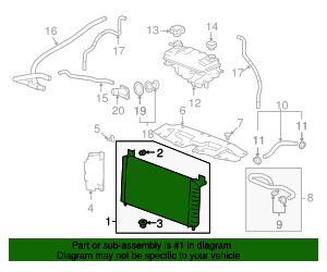 1999-2014 GM Radiator 22840117 | NewGMParts.com