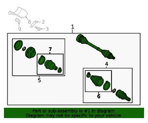2009-2018 Audi Axle Assembly 8J0-407-762-J | Audi Parts