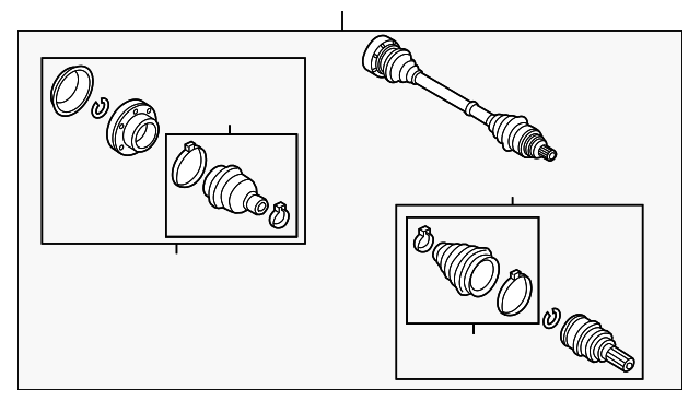 2009-2018 Audi Axle Assembly 8J0-407-762-J | Audi Parts