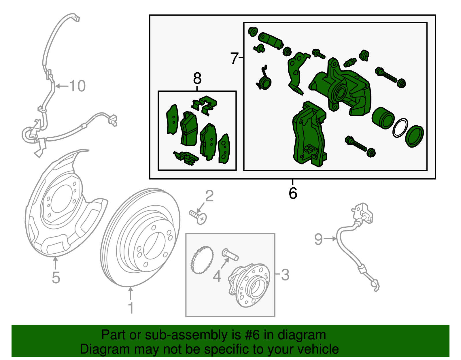 58210-A7310 - Caliper Assembly 2014-2018 Kia | Kia.Parts Store
