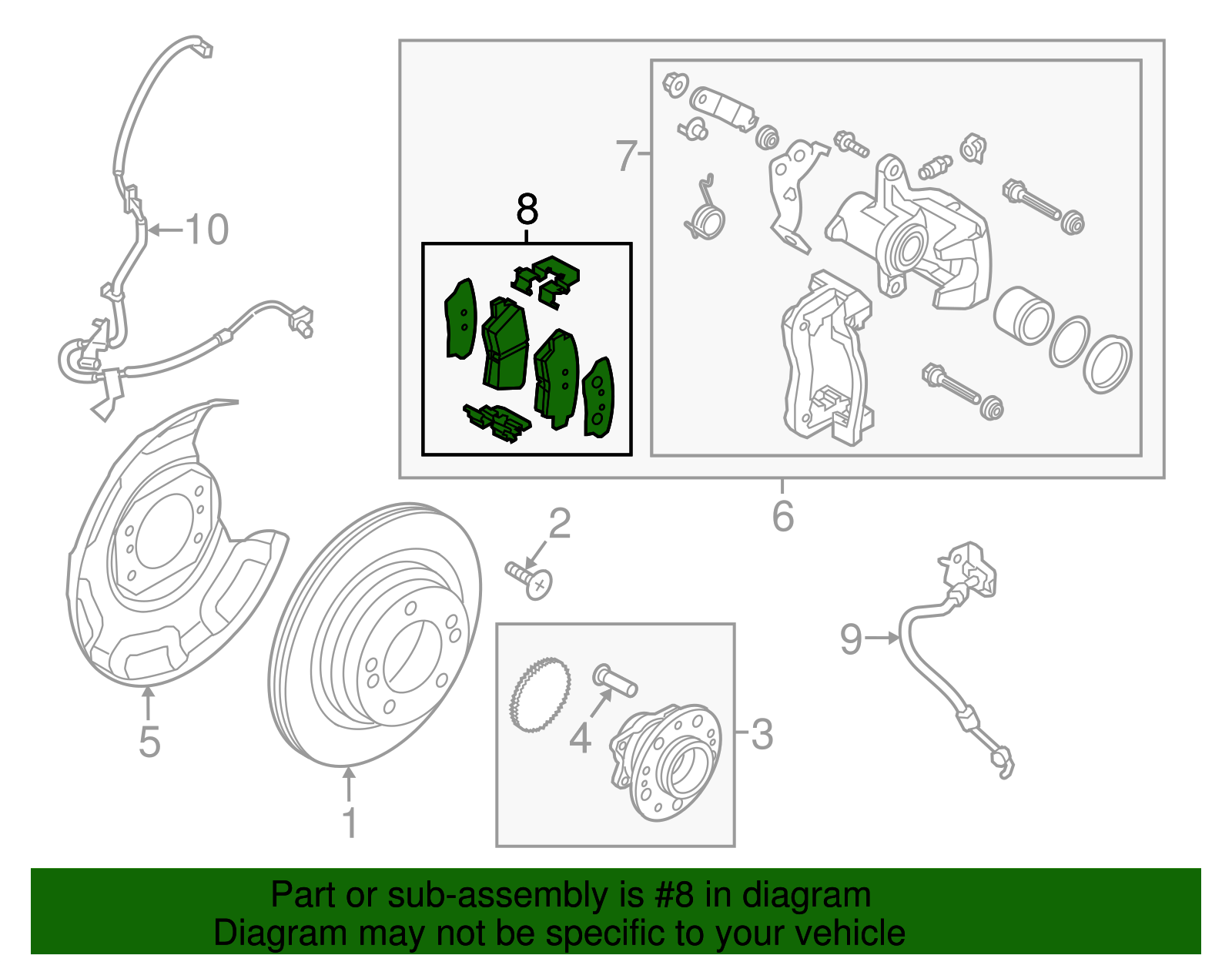 58302-A7B30 - Brake Pads Rear 2014-2016 Kia | Kia.Parts Store