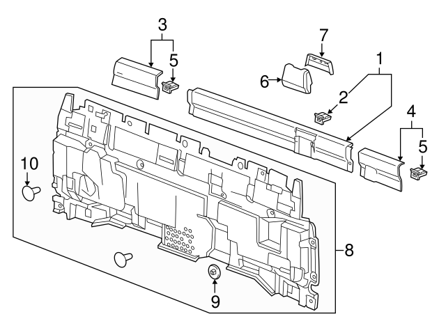 Buy Genuine GM Auto Parts - Molding (Part # 23455506) | GM Parts Store