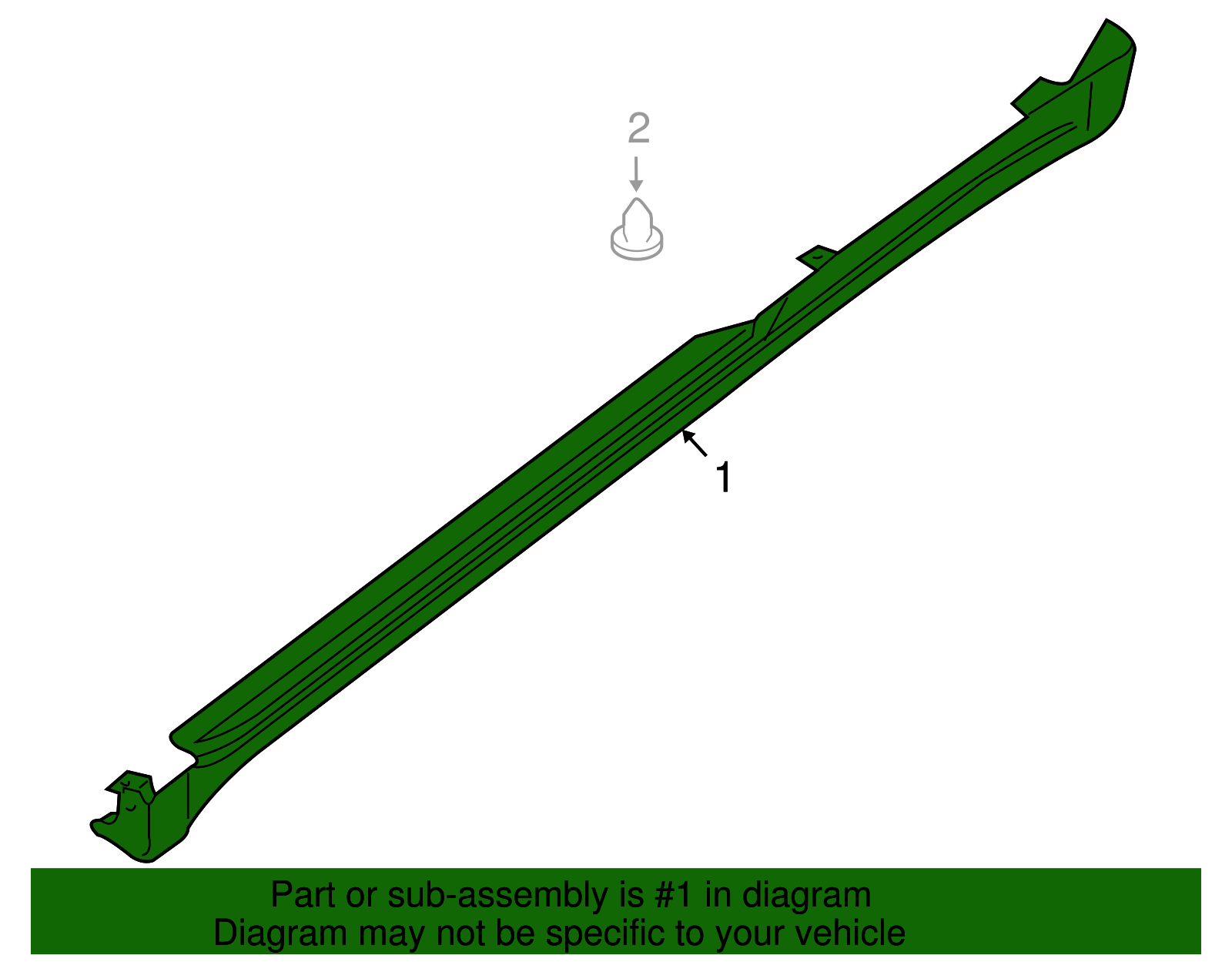 2007-2012 Nissan Altima Rocker Molding 76851-JA000 | My Nissan Part