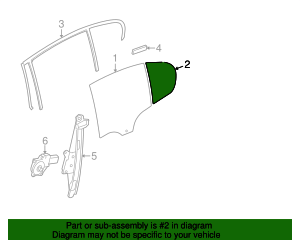 51357269555 - 2014-2019 BMW Fixed Glass (51-35-7-269-555) | BMW of ...