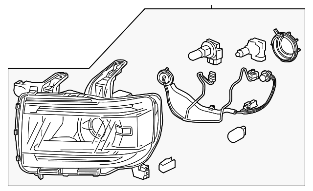 2015-2022 GMC Canyon Passenger Side Headlamp 84707373 GM ...