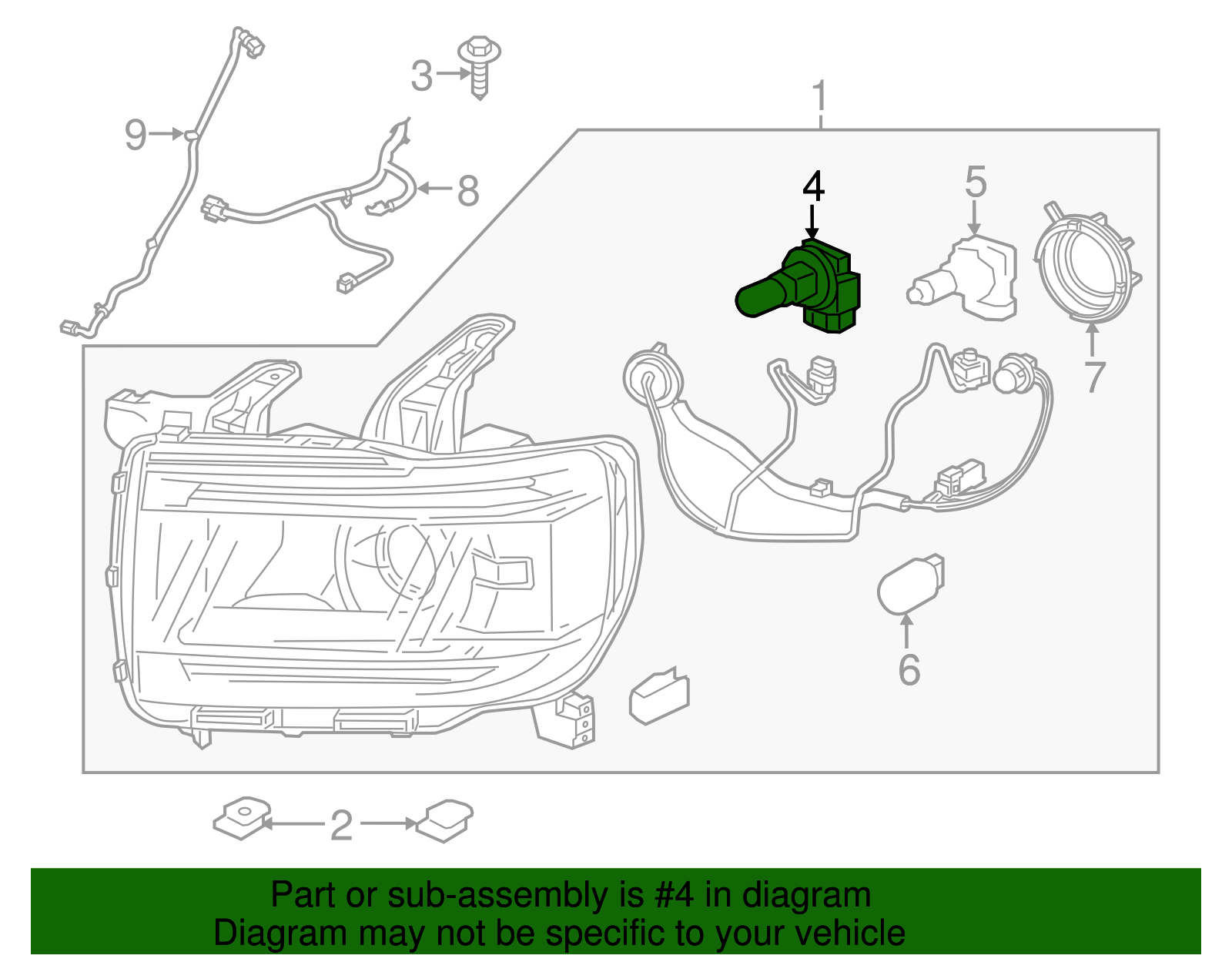 2010-2025 GM Headlamp Bulb 13589425 | GM Parts Center