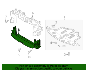29136-C6600 - Lower Air Guide 2019-2020 Kia Sorento | Kia.Parts Store