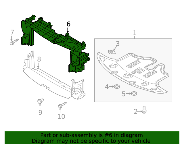 2019-2020 Kia Sorento OEM NEW 2019-2020 Kia Sorento Front Upper Air ...