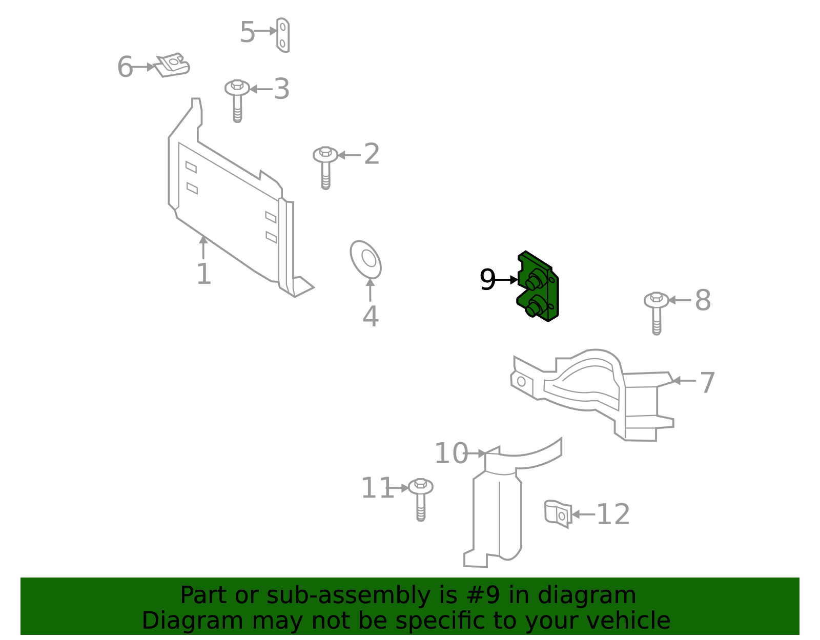 2017-2022 Ford Mount Bracket Nut Plate W714663-S900 | OEM Parts Online