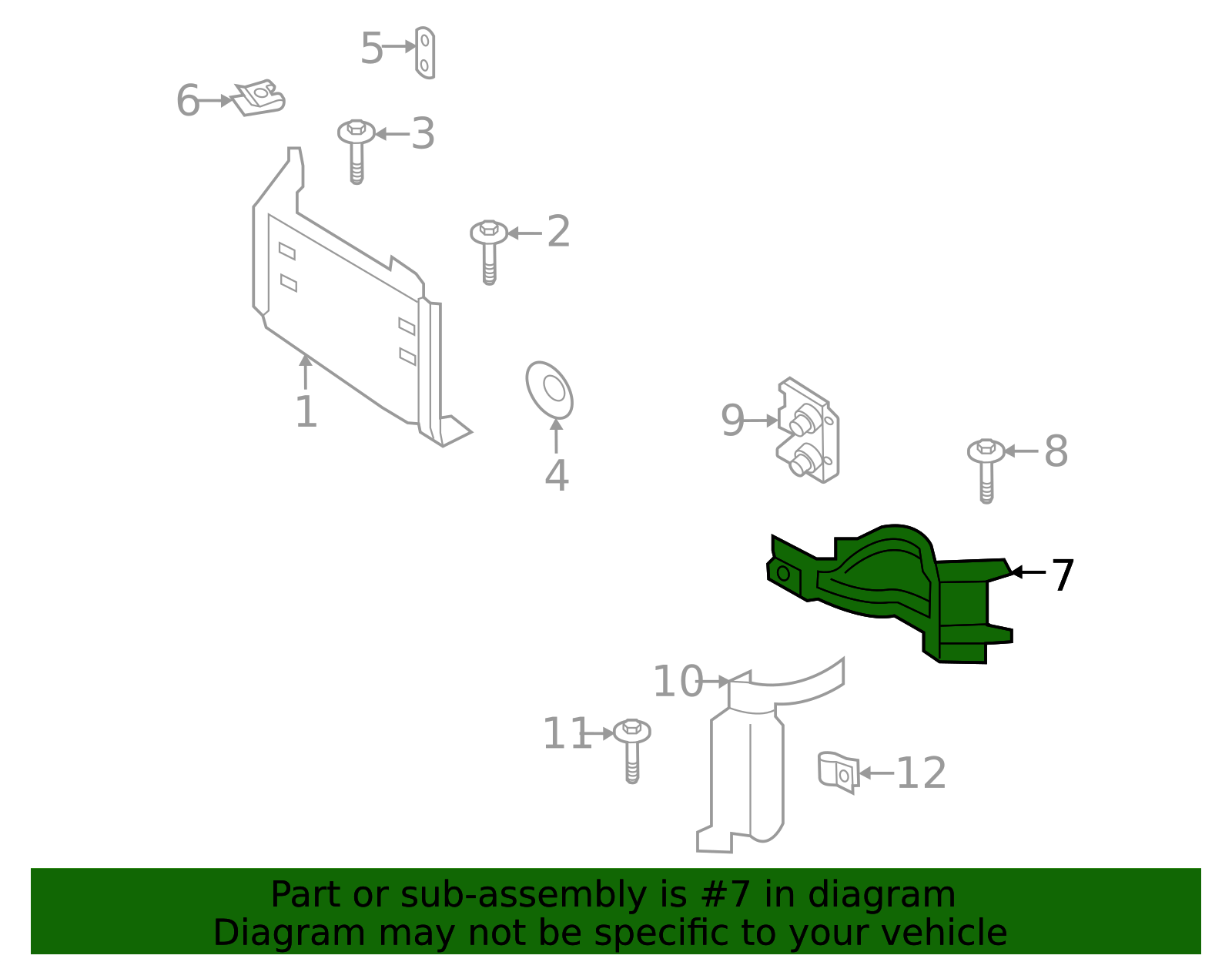 2020-2022 Ford F-250 Super Duty Mount Bracket HC3Z-17B837-CCP | Ford ...