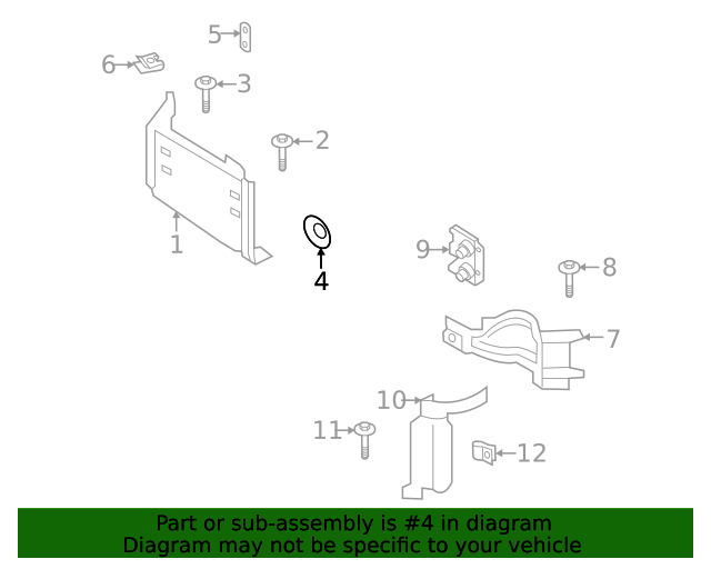 2018-2024 Ford Mount Plate Clip W701110-S442 | OEM Parts Online