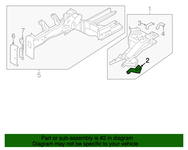 2012-2013 Hyundai Fender Bracket 64577-3X000 | AutoNationParts.com