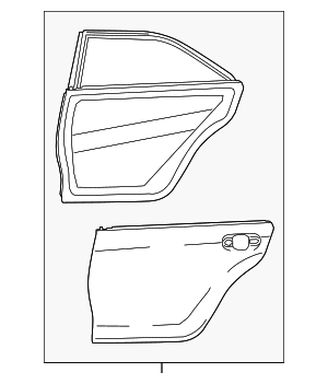 2015-2017 Toyota Camry Door Shell 67003-06241 | Family Toyota of Burleson
