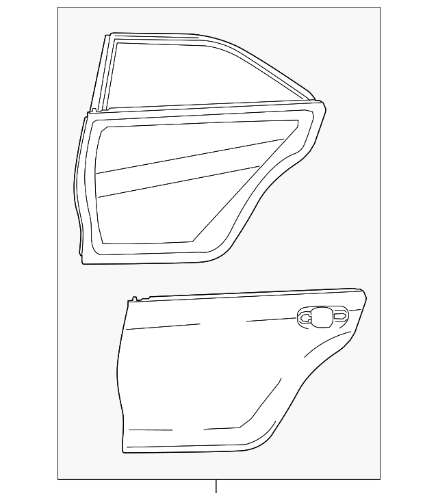 2015-2017 Toyota Camry Door Shell 67003-06241 | Toyota Parts Center