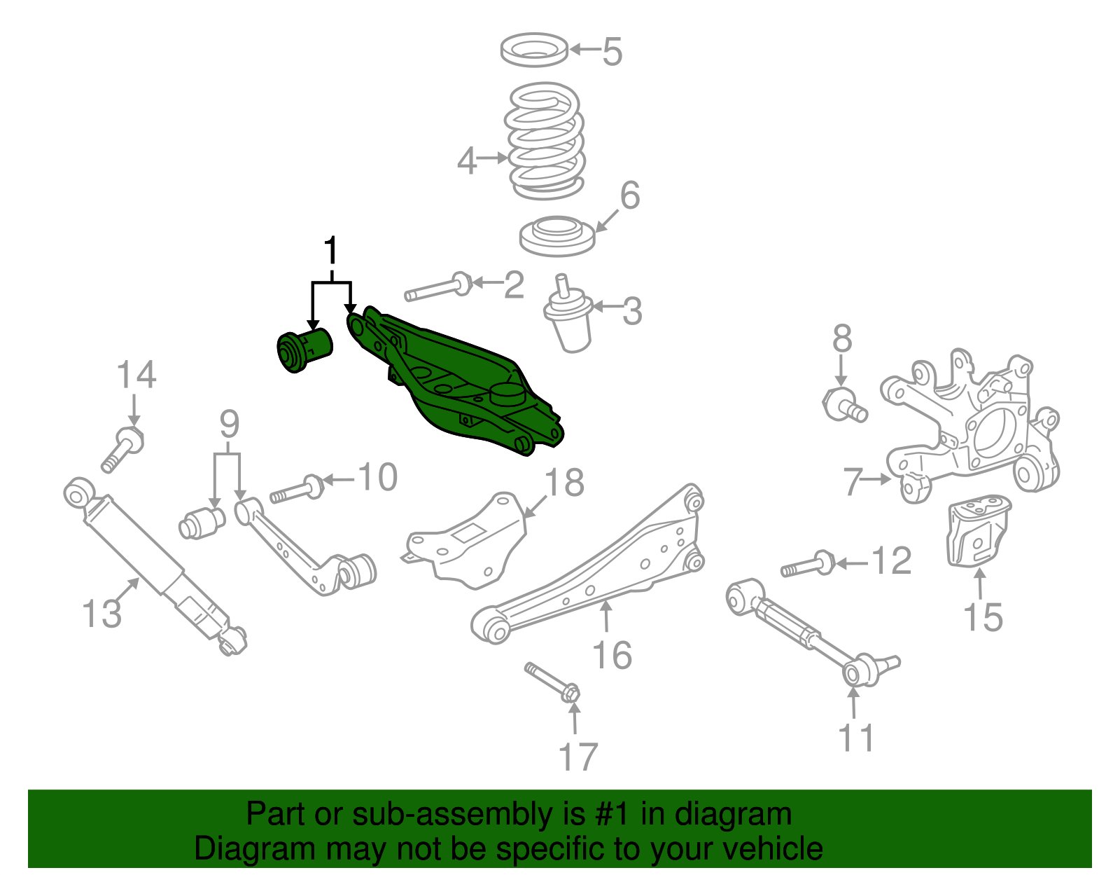Genuine Toyota Lower Control Arm part# 48730-0R040 for 2006-2018 Toyota ...