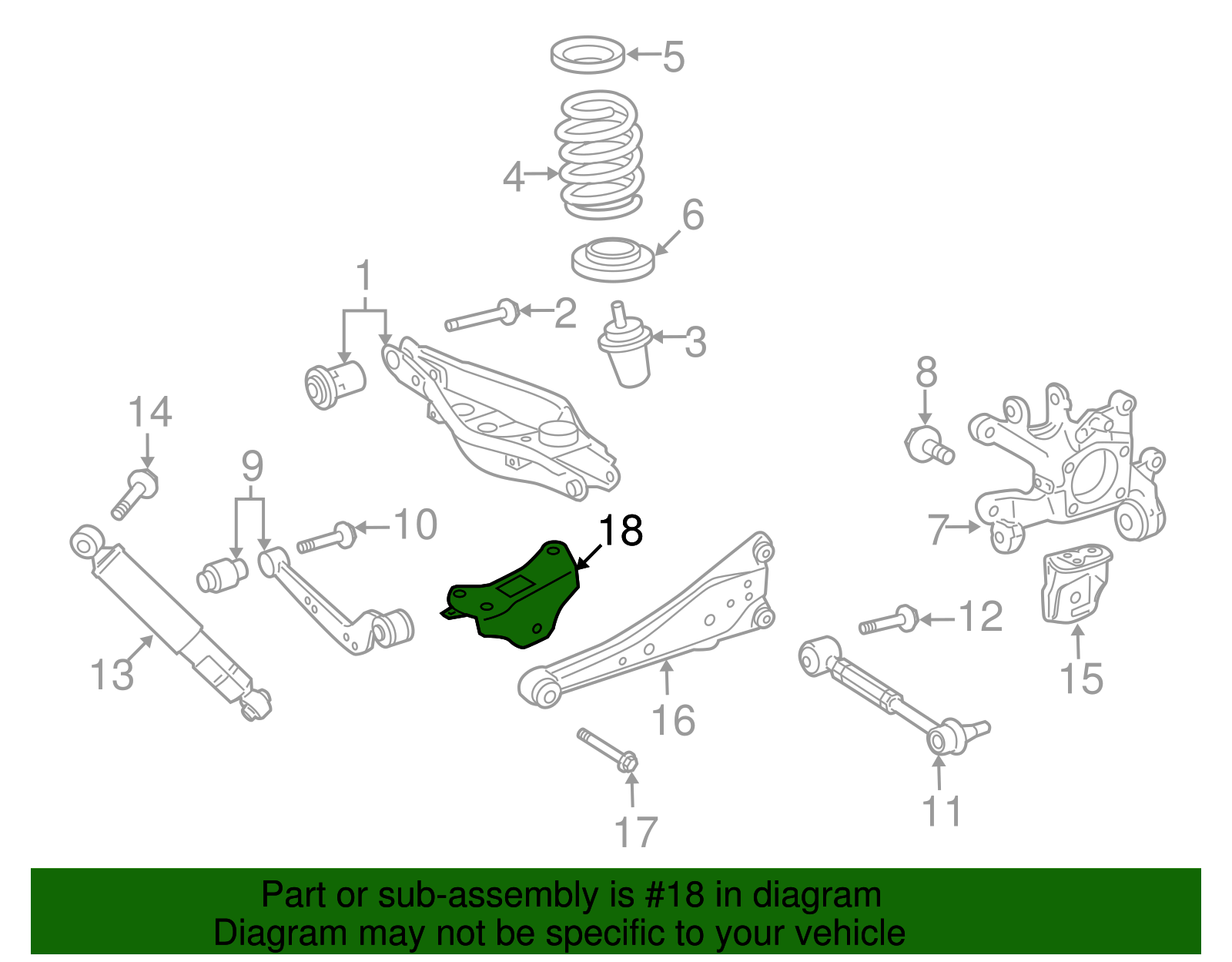 2006-2018 Toyota RAV4 Suspension Trailing Arm Bracket 48717-0R010 ...