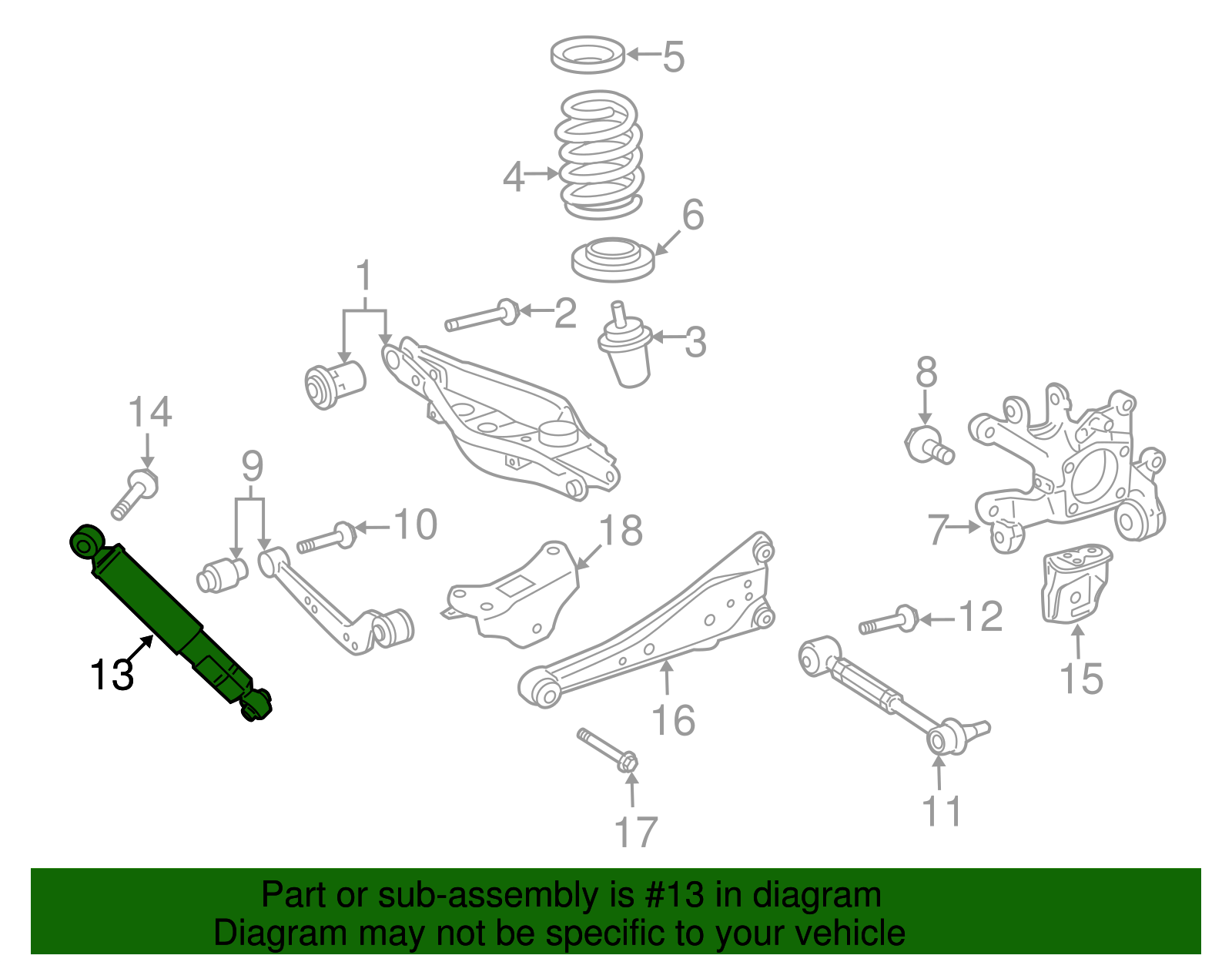 2016-2018 Toyota RAV4 Shock Absorber 48531-0R100 | Retail Performance ...