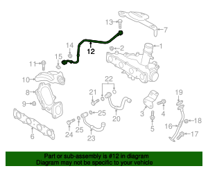 28240-2G411 - Turbocharger Oil Line 2011-2016 Hyundai | AutoNationParts.com