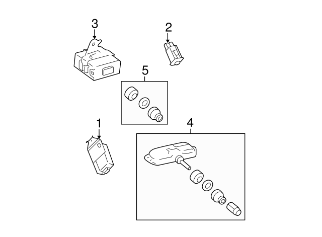 2005-2015 Toyota Tire Pressure Monitoring System Sensor | OEM Parts Quick