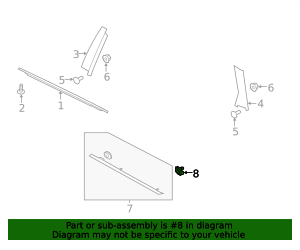Genuine OEM Ford Part - Wheel Opening Molding Retainer Clip W716503 ...