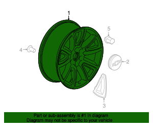 2015-2020 Chevrolet Wheel 22905550 GM | GMPartsDirect.com