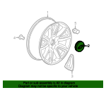 20941996 - Button Style Center Cap in Chrome with Bowtie Logo 2015-2022 ...