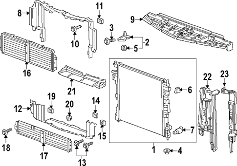 Radiator & Components for 2020 Chevrolet Traverse | Wholesale.Parts