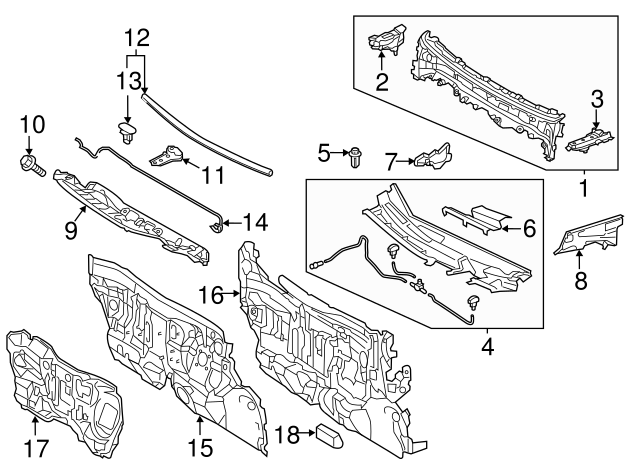 5571452130 - Cowl Side Panel 2012-2019 Toyota | AutoNationParts.com