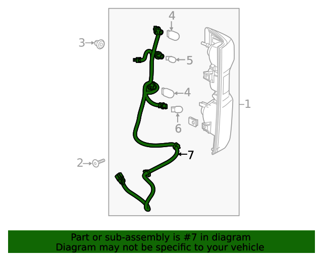 84234369 - Tail Light Wiring Harness 2019-2024 Chevrolet | GMPartsNow