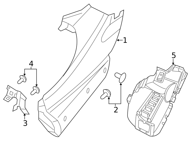 2014-2023 Ram Fender Liner - Passenger Side (RH) 68193712AC ...
