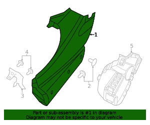 2014-2022 Ram Fender 68213477AB | Mopar Parts Canada